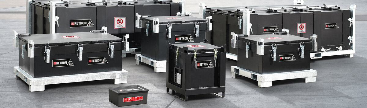 RETRON container certified for critical defective batteries up to 169 ...